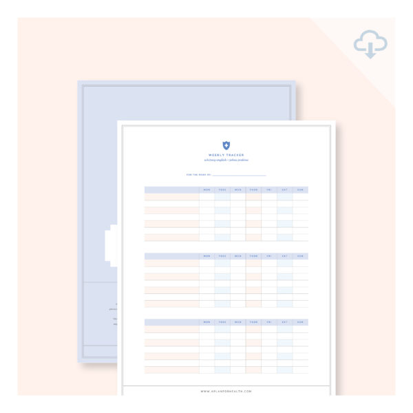 Weekly Health Tracker for Summer 2020 • Whitney English