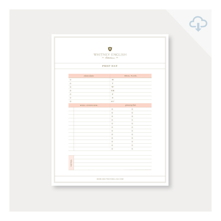 What is a Weekly Prep Day? • Whitney English